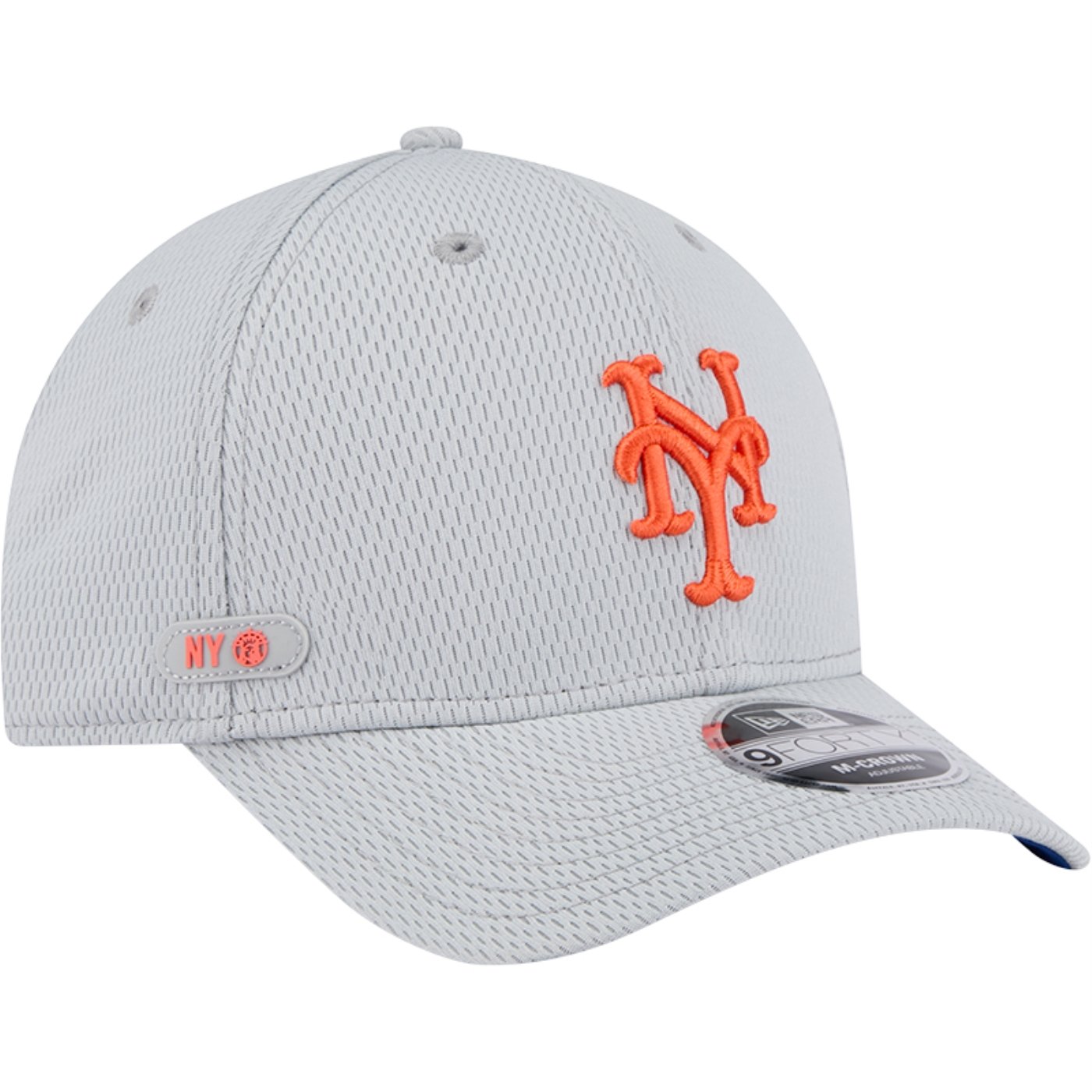 Bone New Era 9FORTY M-Crown Clubhouse 2025 New York Mets Cinza