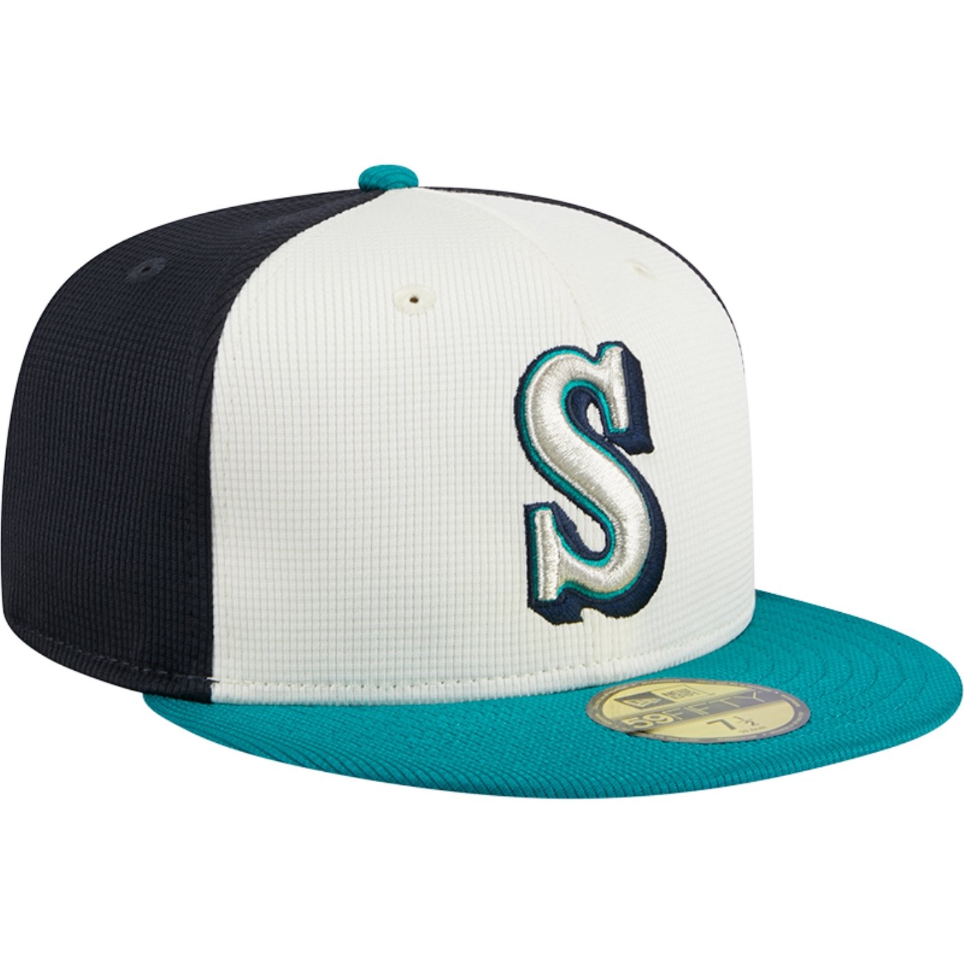 Bone New Era 59FIFTY Fitted Batting Practice 2025 MLB Seattle Mariners ...