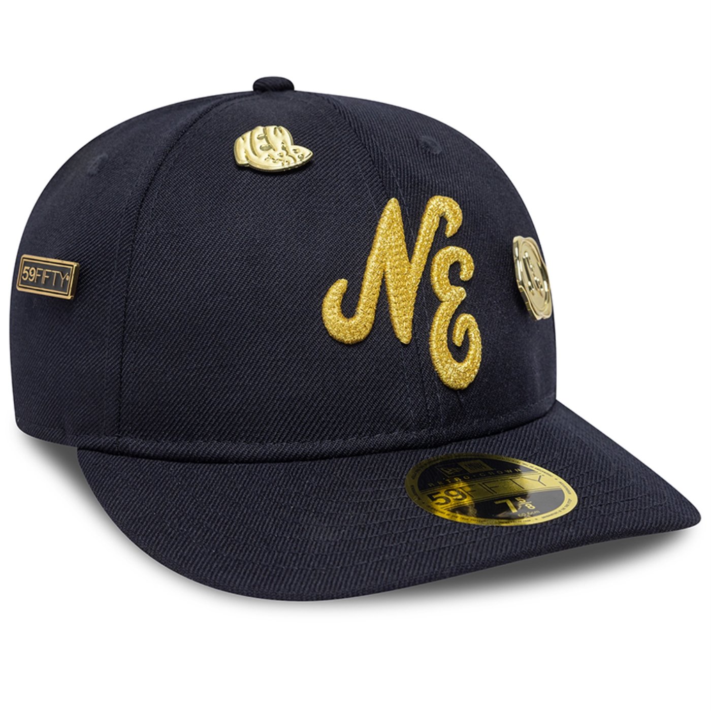 Bone New Era 59FIFTY Fitted Retro Crown Branded 59FIFTY Day 2025 Marinho