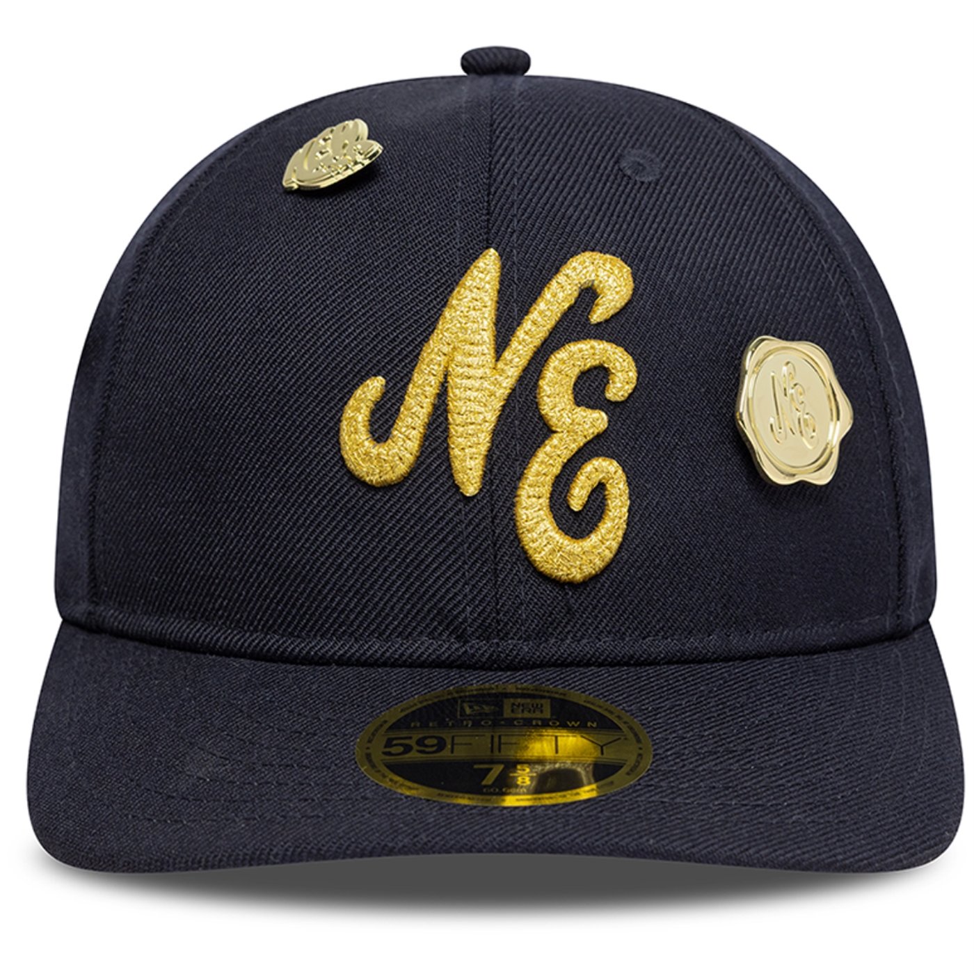 Bone New Era 59FIFTY Fitted Retro Crown Branded 59FIFTY Day 2025 Marinho