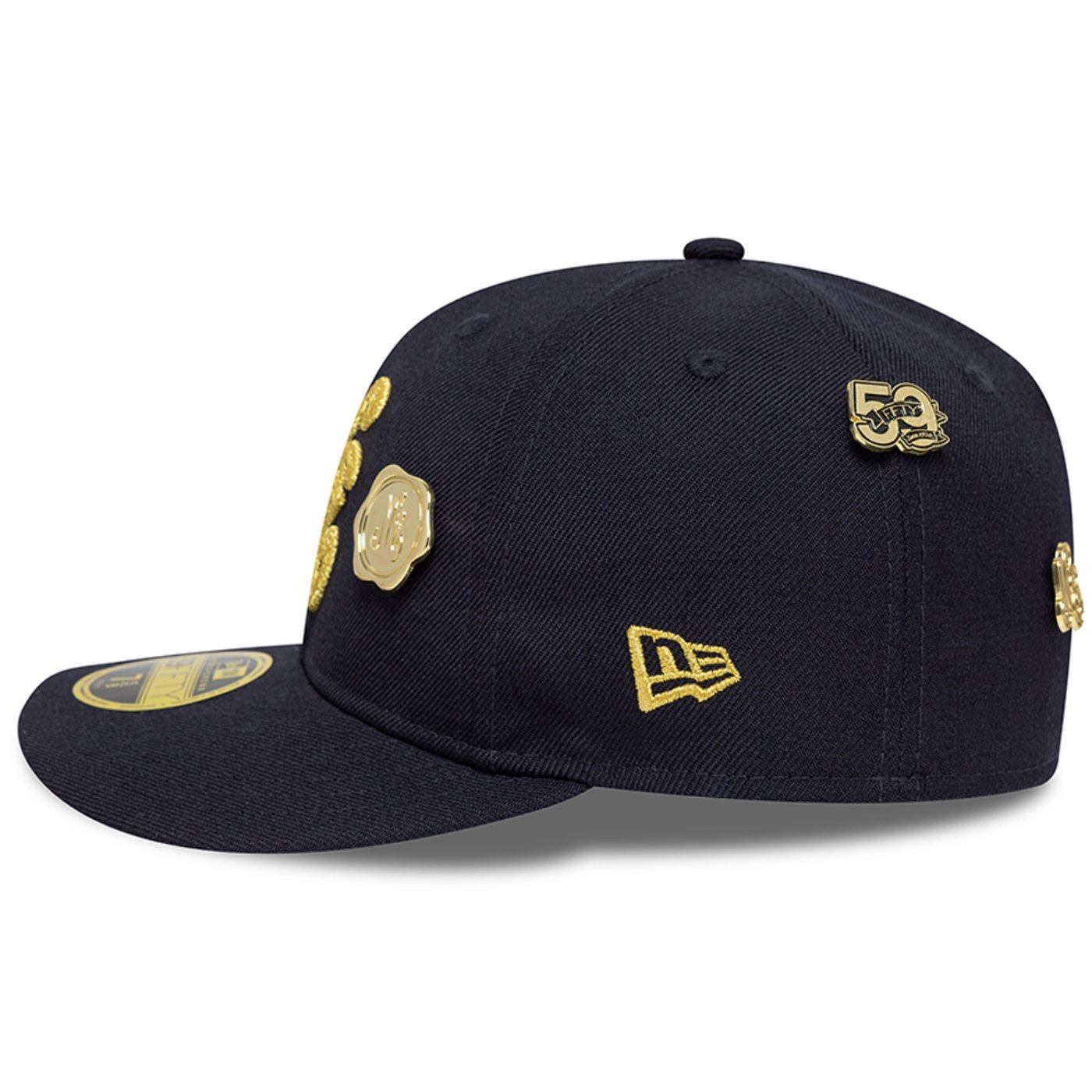 Bone New Era 59FIFTY Fitted Retro Crown Branded 59FIFTY Day 2025 Marinho