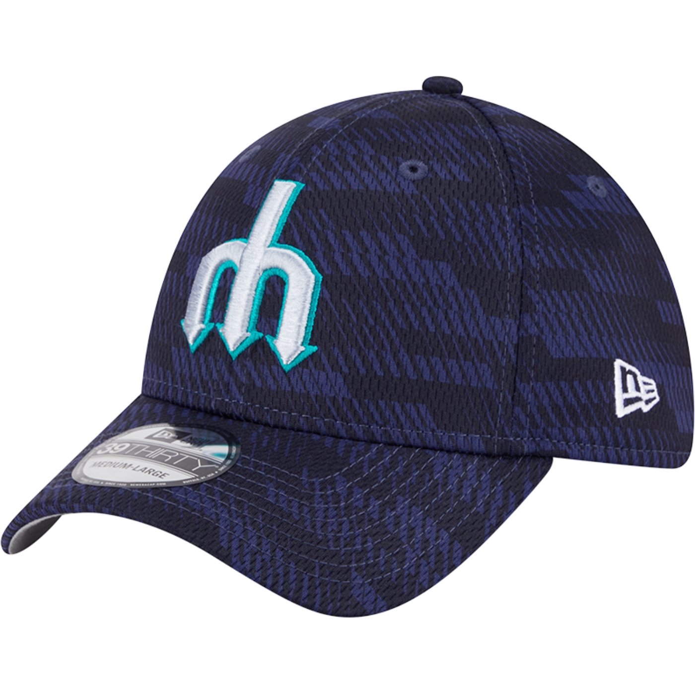 Bone New Era 39THIRTY Stretch Snap Clubhouse 2025 Seattle Mariners ...