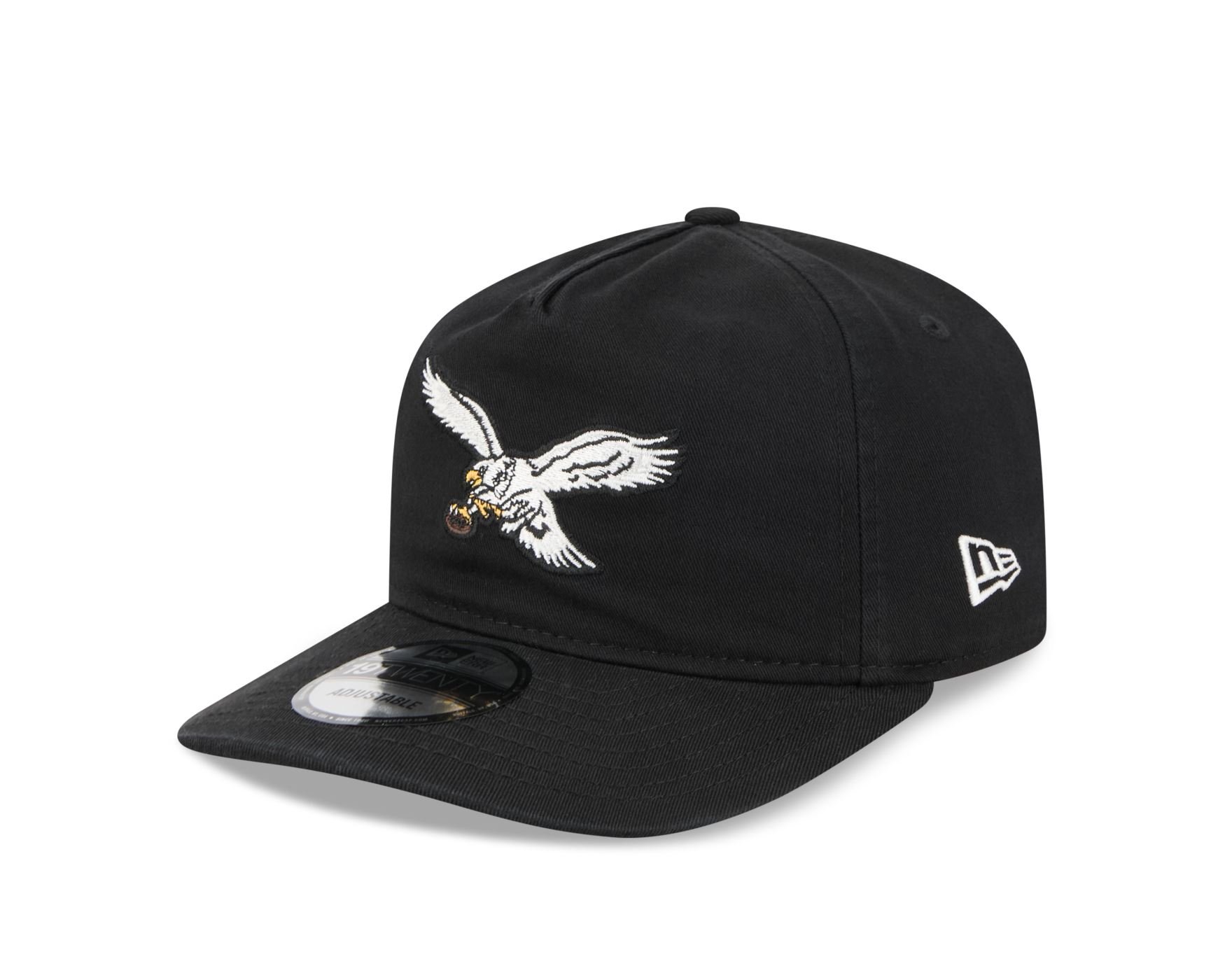 Bone New Era 19TWENTY Philadelphia Eagles NFL Preto Preto