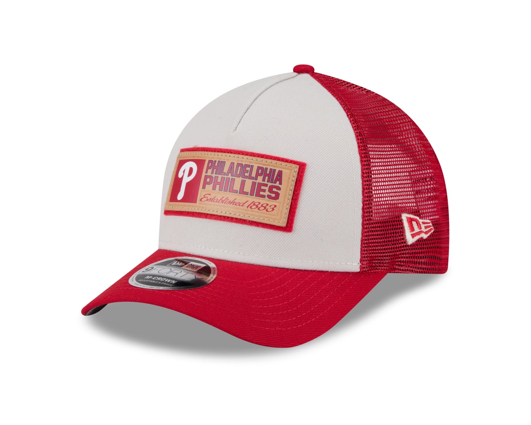 Bone New Era 9FORTY M-CROWN Philadelphia Phillies MLB Vermelho