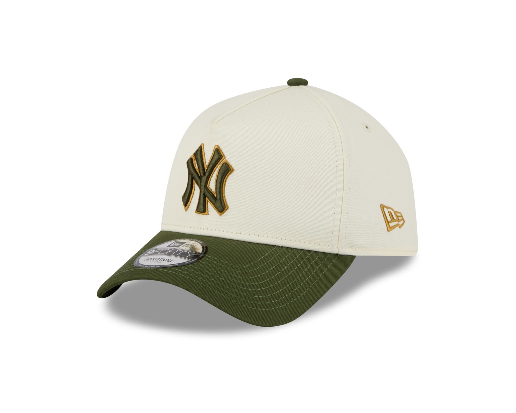 Bone New Era MLB 9FORTY A-FRAME SNAPBACK New York Yankees Off White Off ...