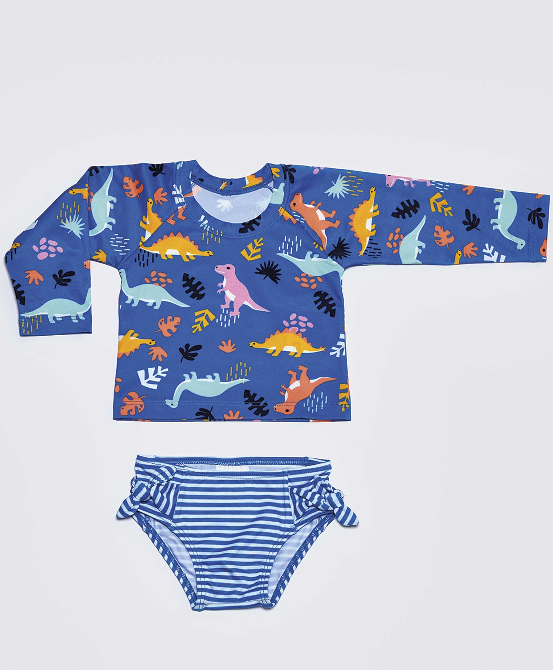 Biquini Bebe Italia Protecao Uv Dino Multicores