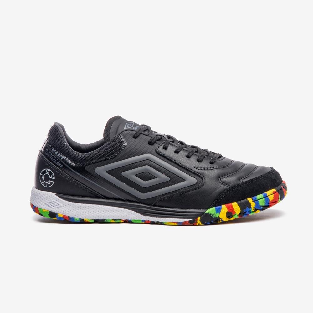 Chuteira Futsal Umbro Adamant Master Class Pro Bump Qc Preto