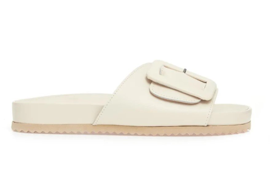 Rasteirinha Cyan Shoes Rasteira Slider Isis Branco