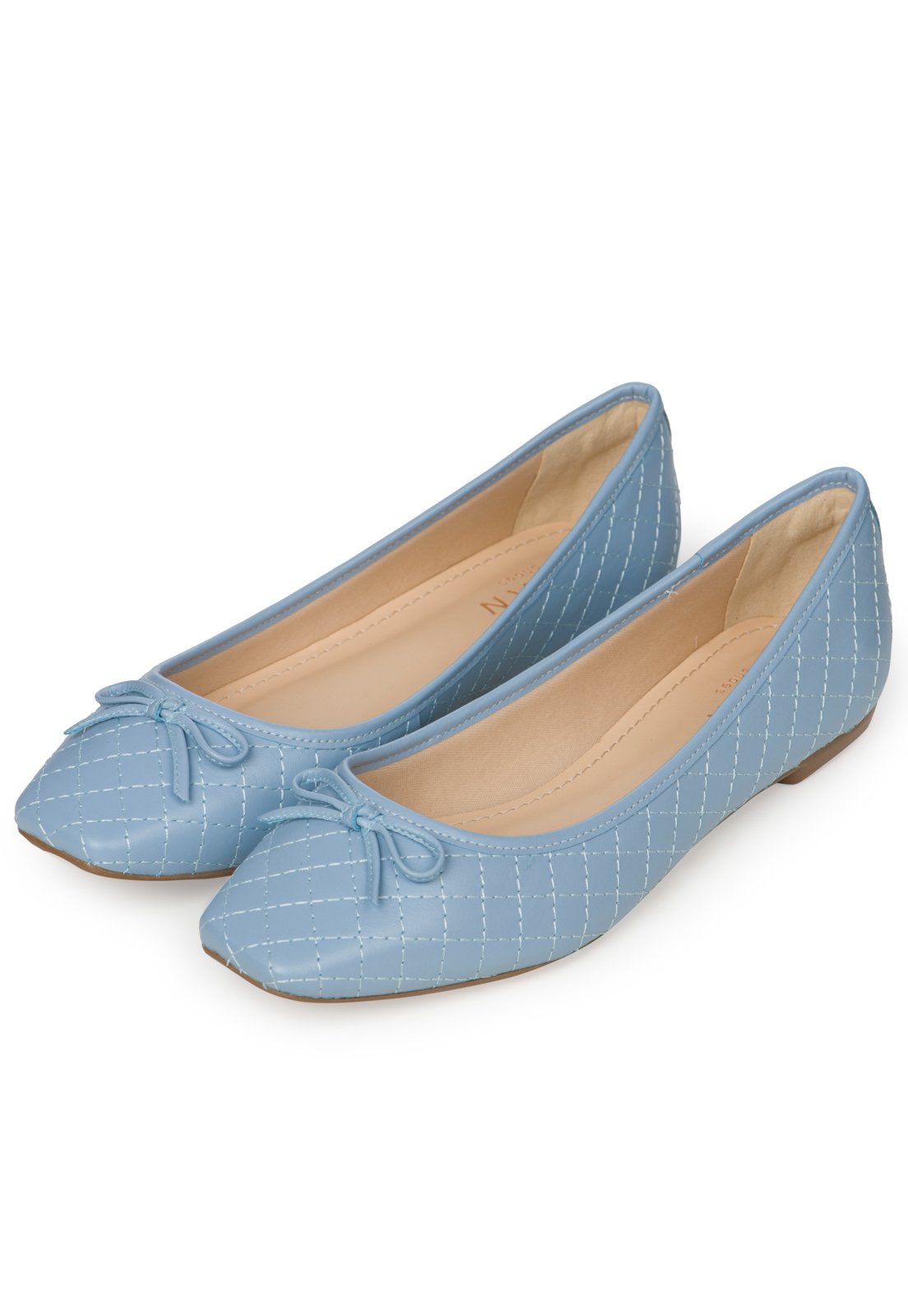 Sapatilha Cyan Shoes Lena Couro Azul Azul