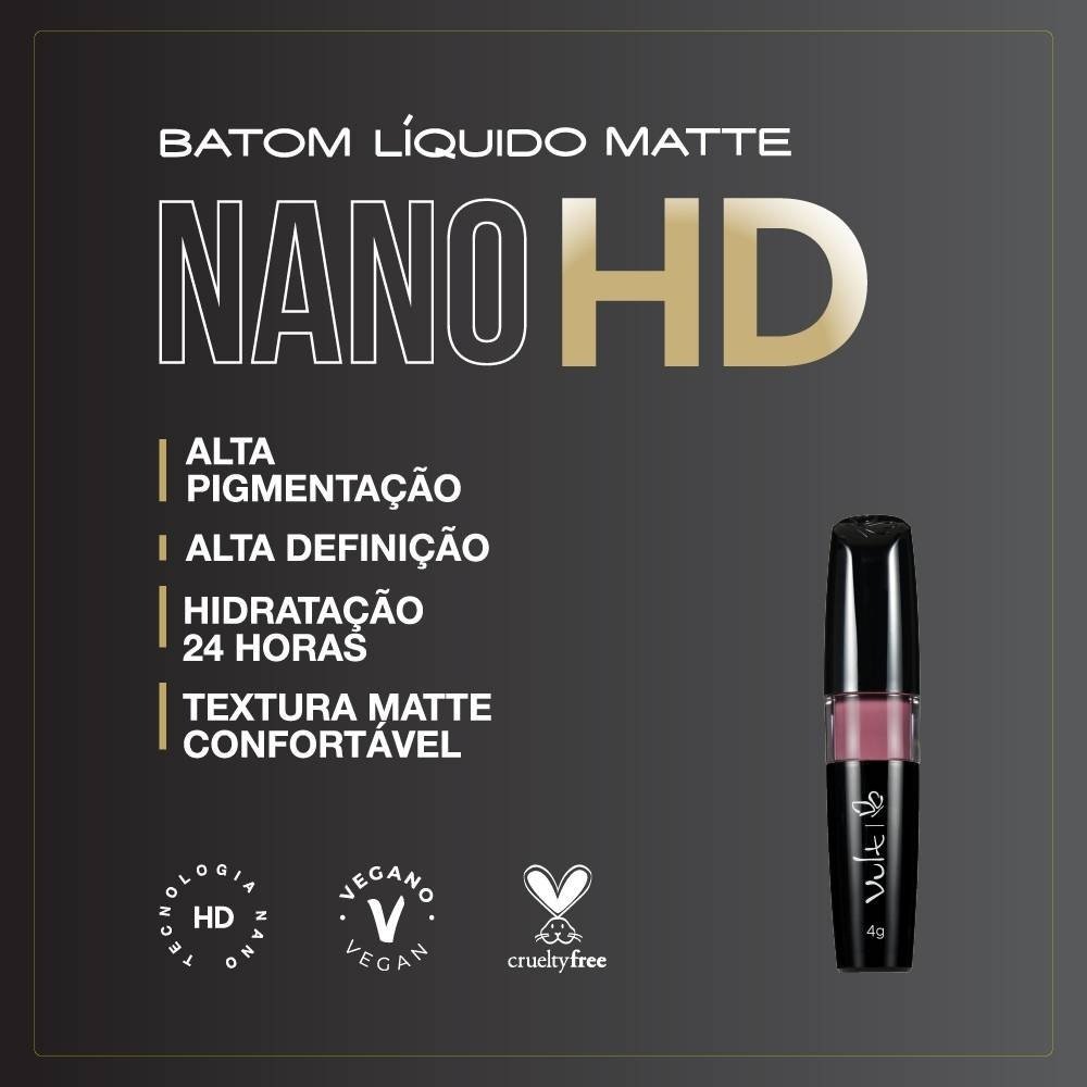 Vult Batom Liquido Matte Nano Hd Rose 5ml Rose