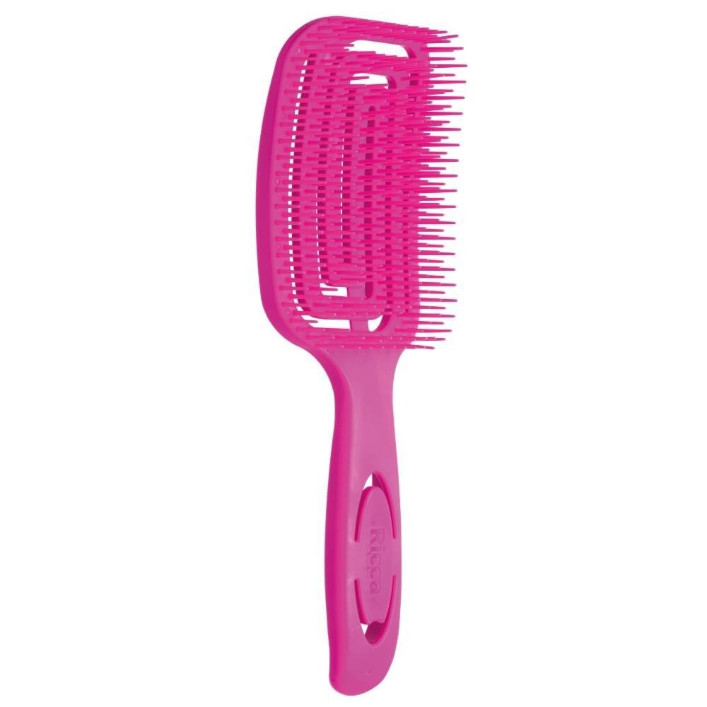Escova De Cabelo Ricca Flex Wet & Dry Rosa Rosa