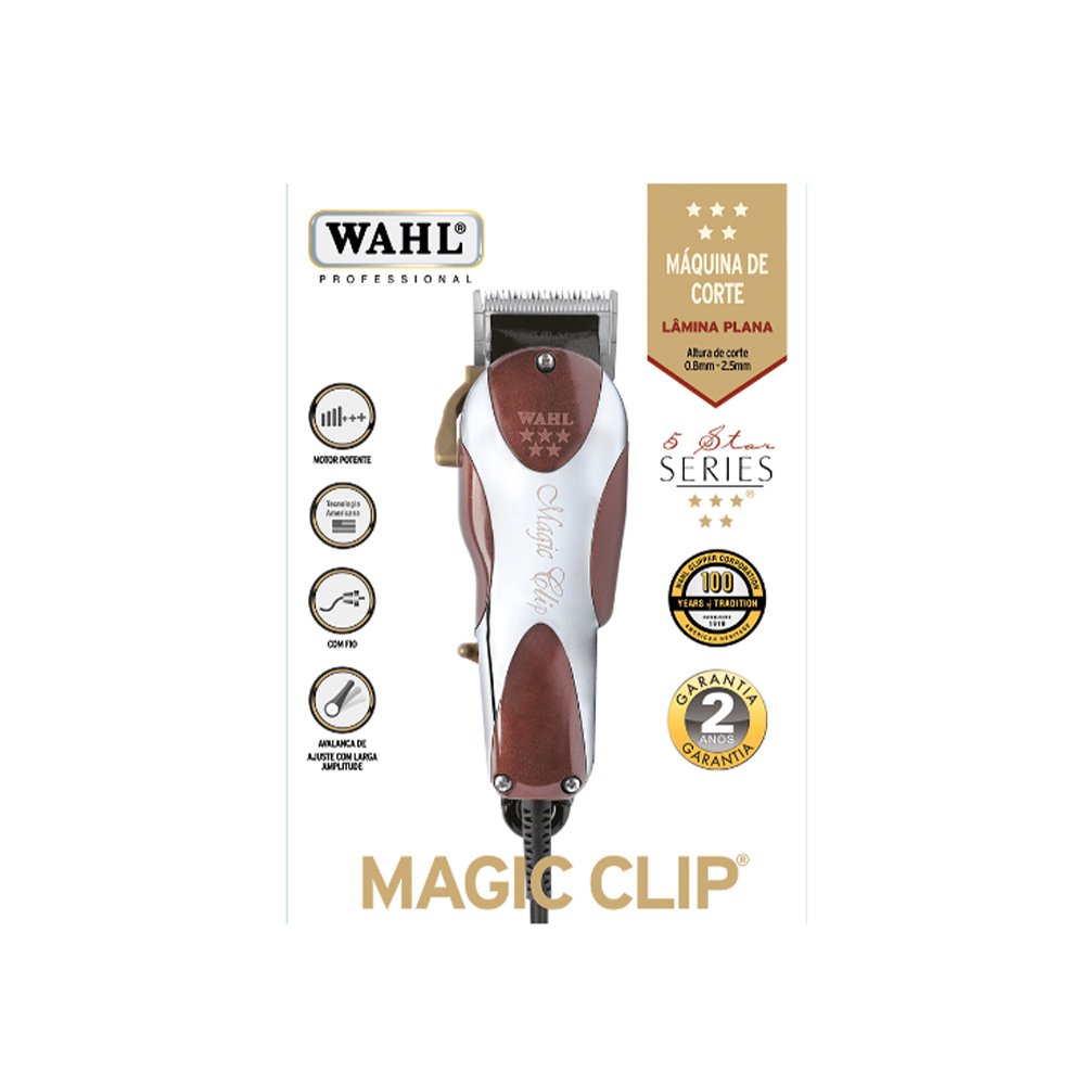 MAQUINA DE CORTE MAGIC CLIP V9000 PROFESSIONAL 5 STAR 110v - WAHL 110v