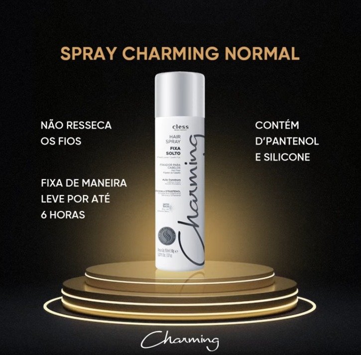 HAIR SPRAY CHARMING NORMAL FIXA SOLTO 150ML - CLESS 150ml