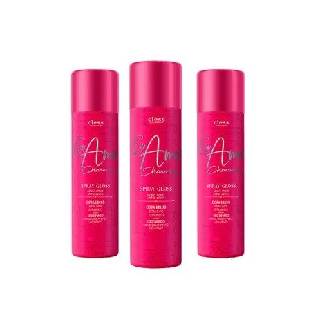 KIT CHARMING 3 FIXADOR GLOSS 300ML CLESS 300ml