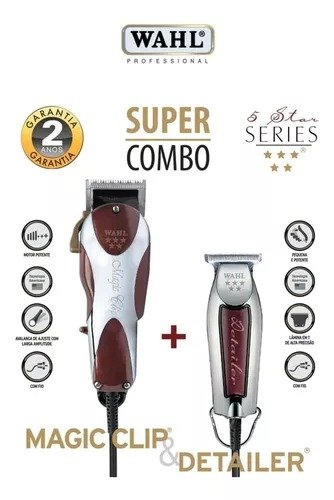 KIT MAGIC CLIP 110V E DETAILER BIVOLT - WAHL ÚNICO