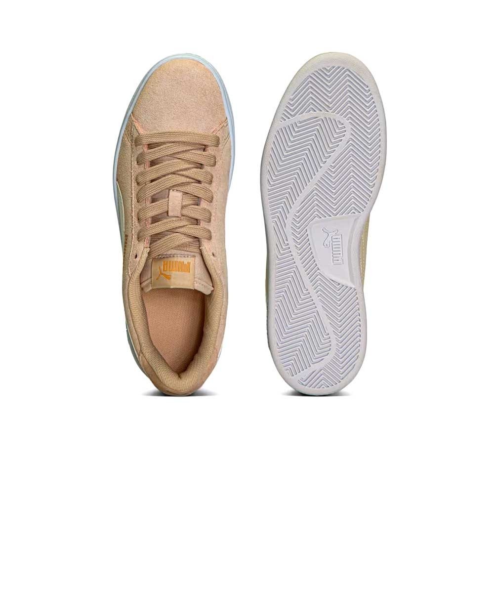Tênis Feminino Puma Smash V2 386162 Bege Bege