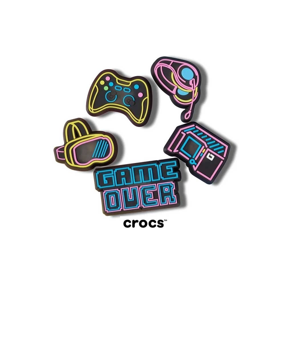 Jibbitz Crocs com Led Gamer Pack 5 Peças Multicolor Multicores