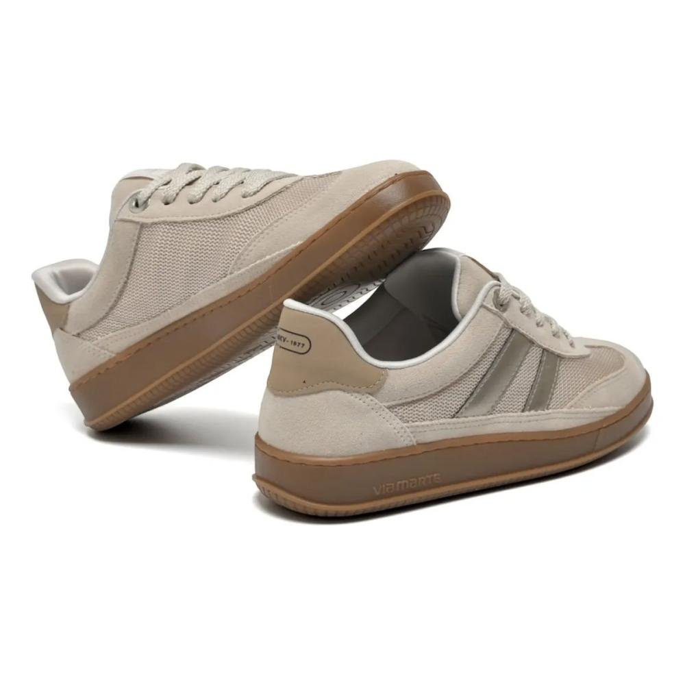 Tenis Casual Via Marte 362-003 Feminino Bege