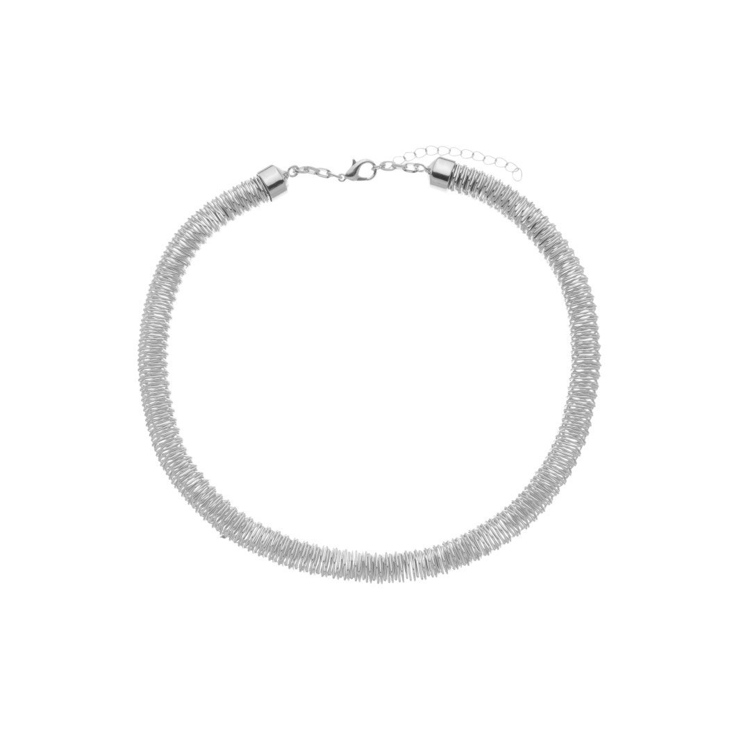 COLAR MOLA FINA BRUNA PRATA Prata