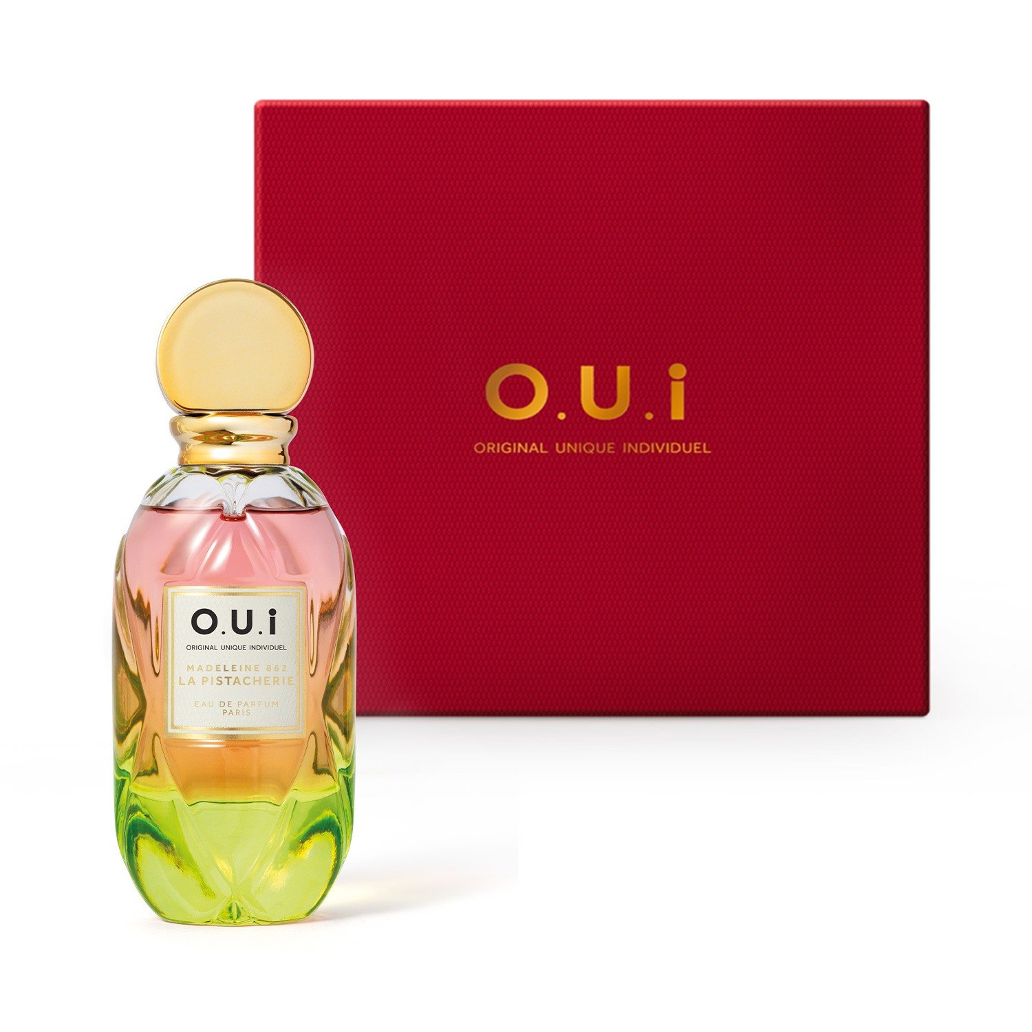 Combo O.U.i Madeleine 862 La Pistacherie: Eau de Parfum 75ml + Caixa ÚNICO