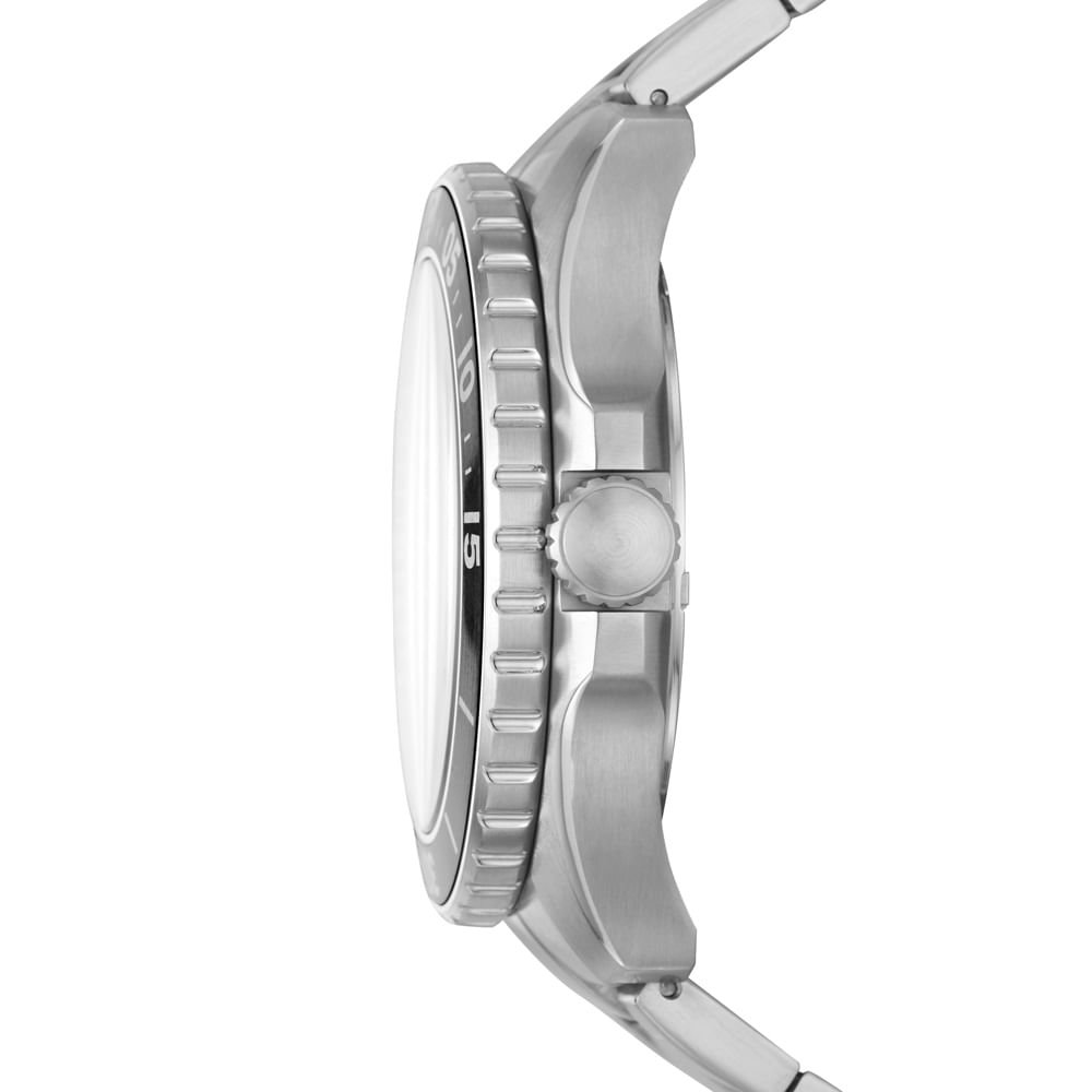 Relógio Fossil Masculino Fb02 - FS5687/1KN Prata