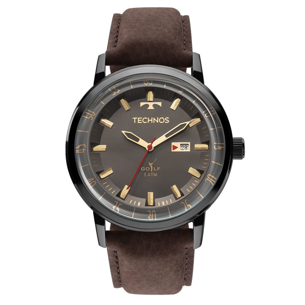 Relógio Technos Masculino Golf Grafite - 2115LAQ/2M Marrom
