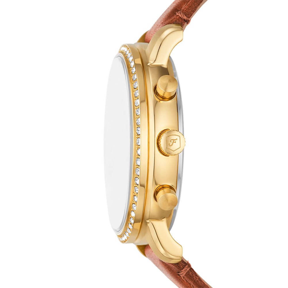 Relógio Fossil Feminino Neutra Dourado - ES5278/0DN Marrom