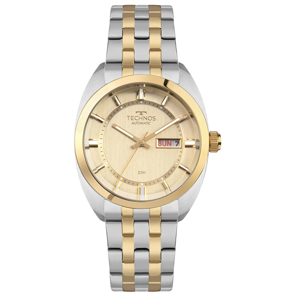 Relógio Technos Masculino Automatico Bicolor - 8205OU/1X Multicores