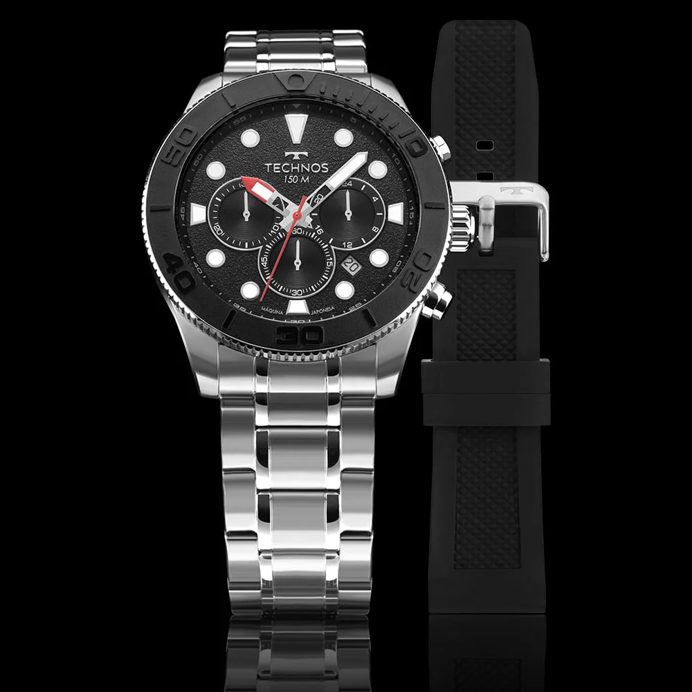 Relógio Technos Masculino Acqua Prata - JS25BCJ/T1P Prata