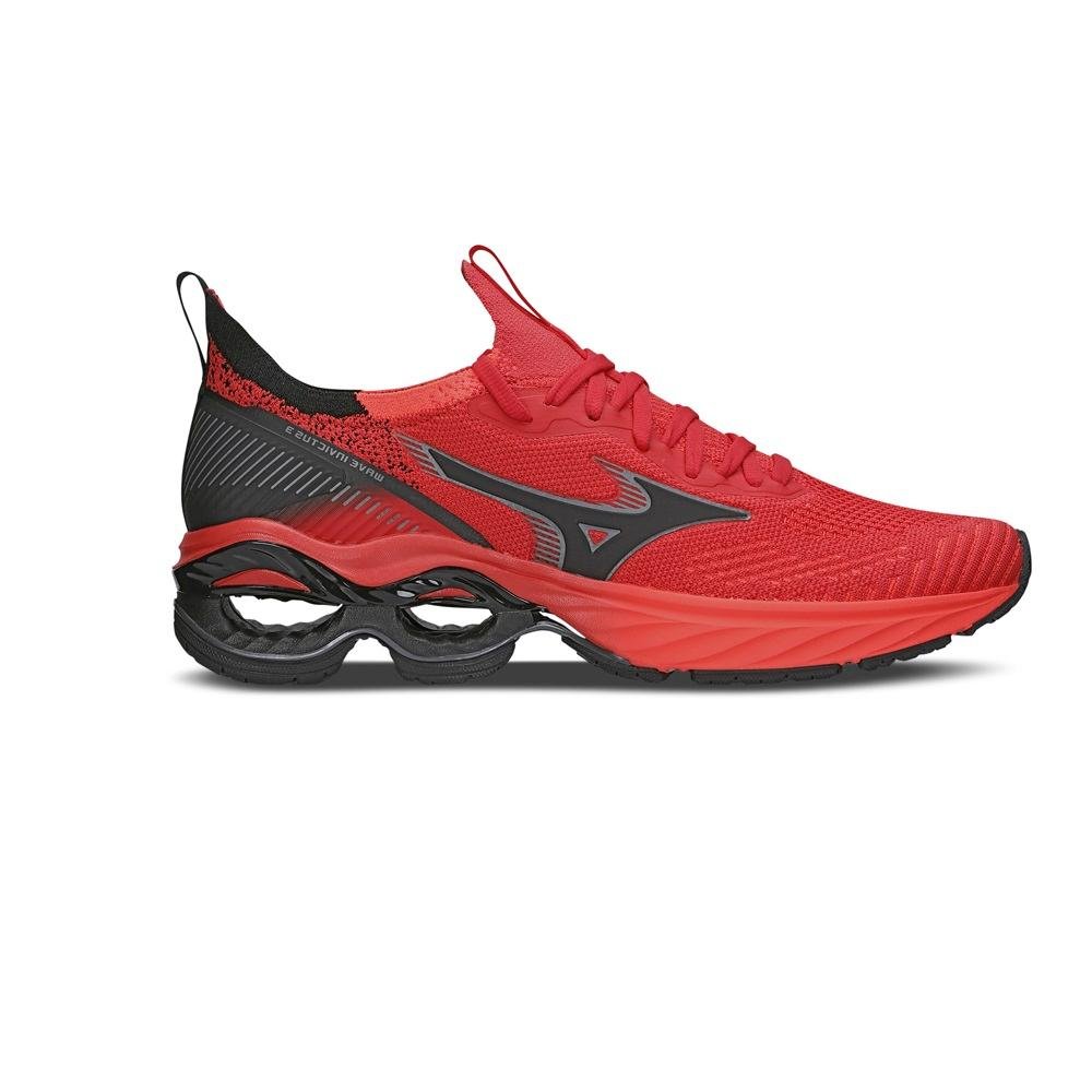 TENIS MIZUNO WAVE INVICTUS 3 VERM Vermelho