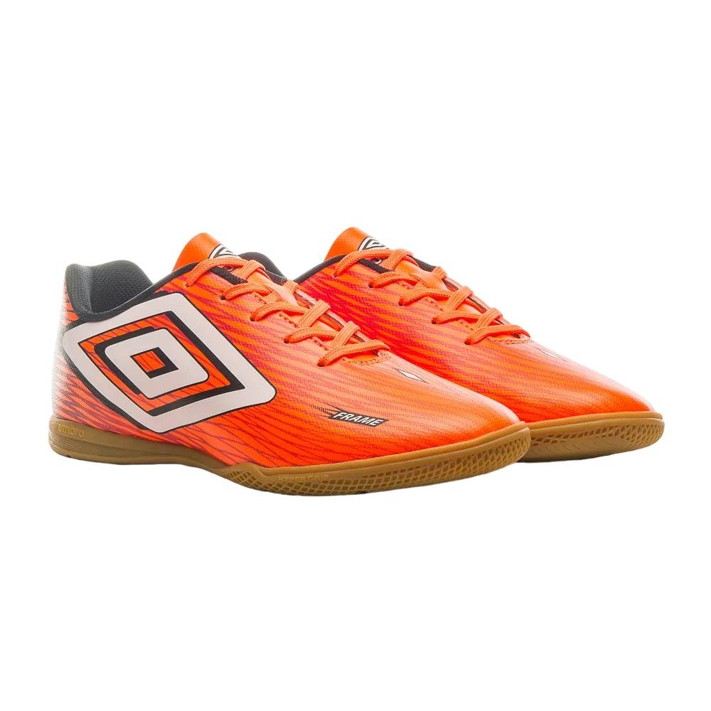 CHUTEIRA UMBRO FUTSAL FRAME Laranja/Branco