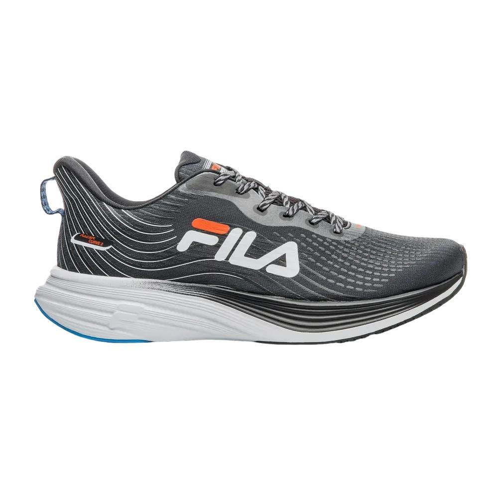 TENIS FILA RACER CURVE 2 MASCULINO Preto/Laranja