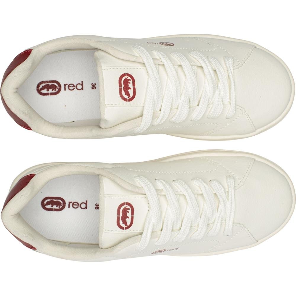 TENIS ECKO ATLANTA REF ECATL-03 FEMININO Branco/Vermelho