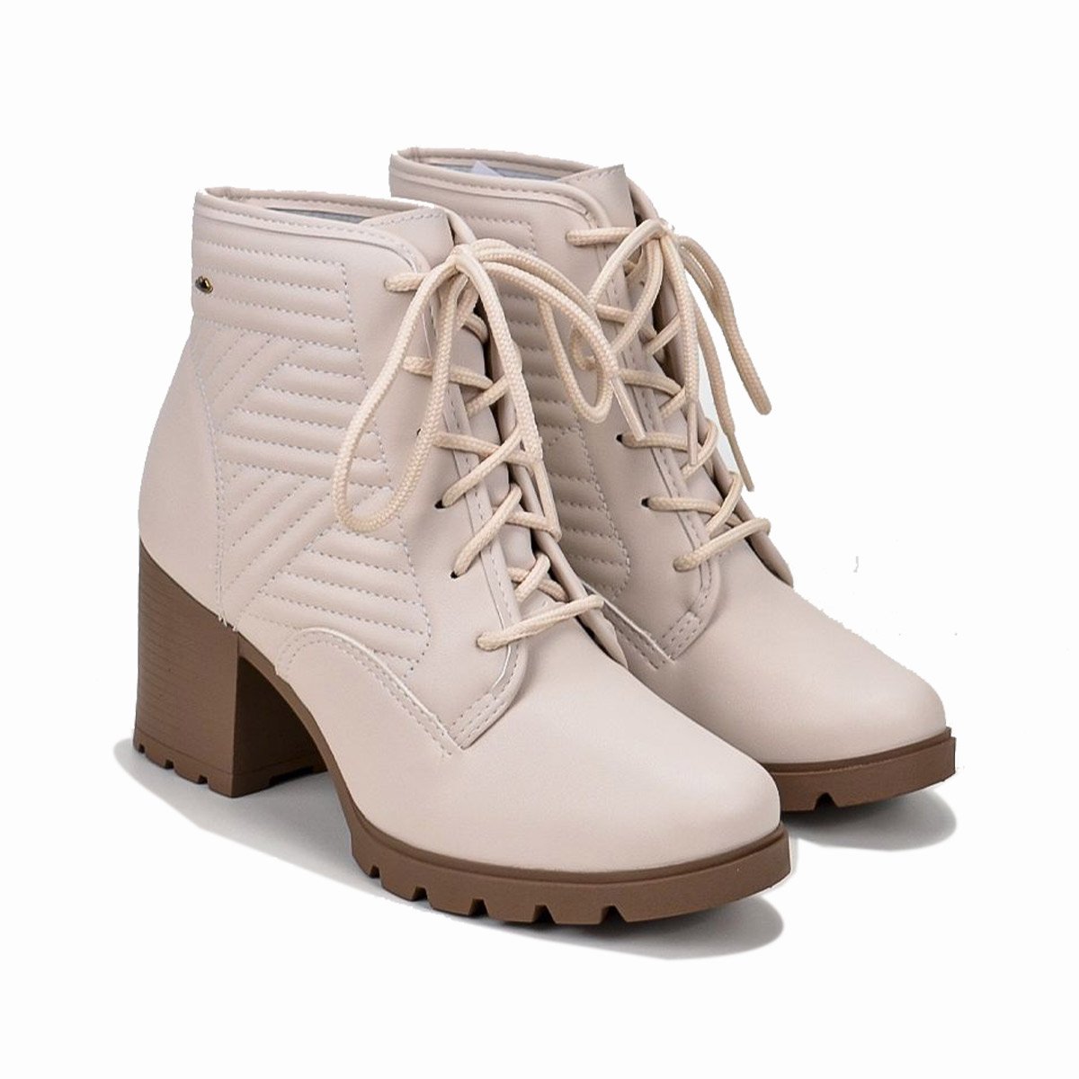 Bota Salto Grosso Feminina Dakota G5661 Branco