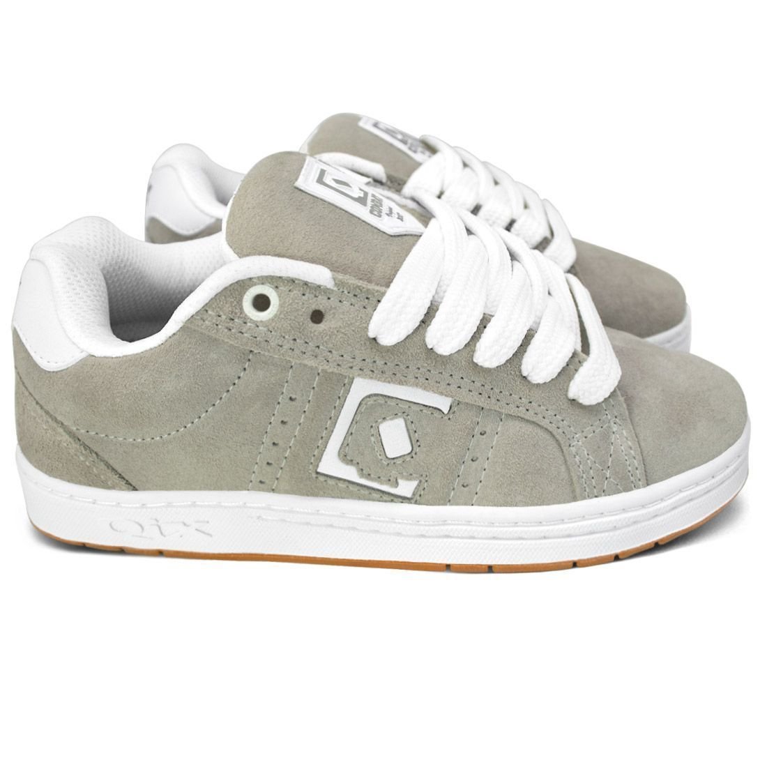 Tênis Qix Combat Suede Cinza Branco Natural Cinza