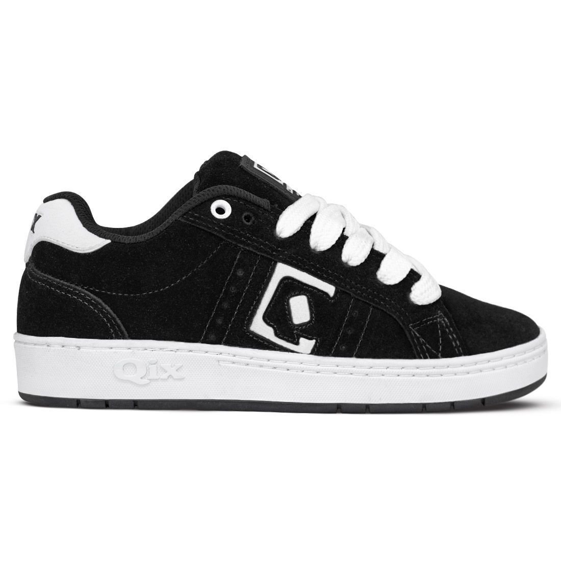 Tênis Qix Combat Suede Preto Branco Preto