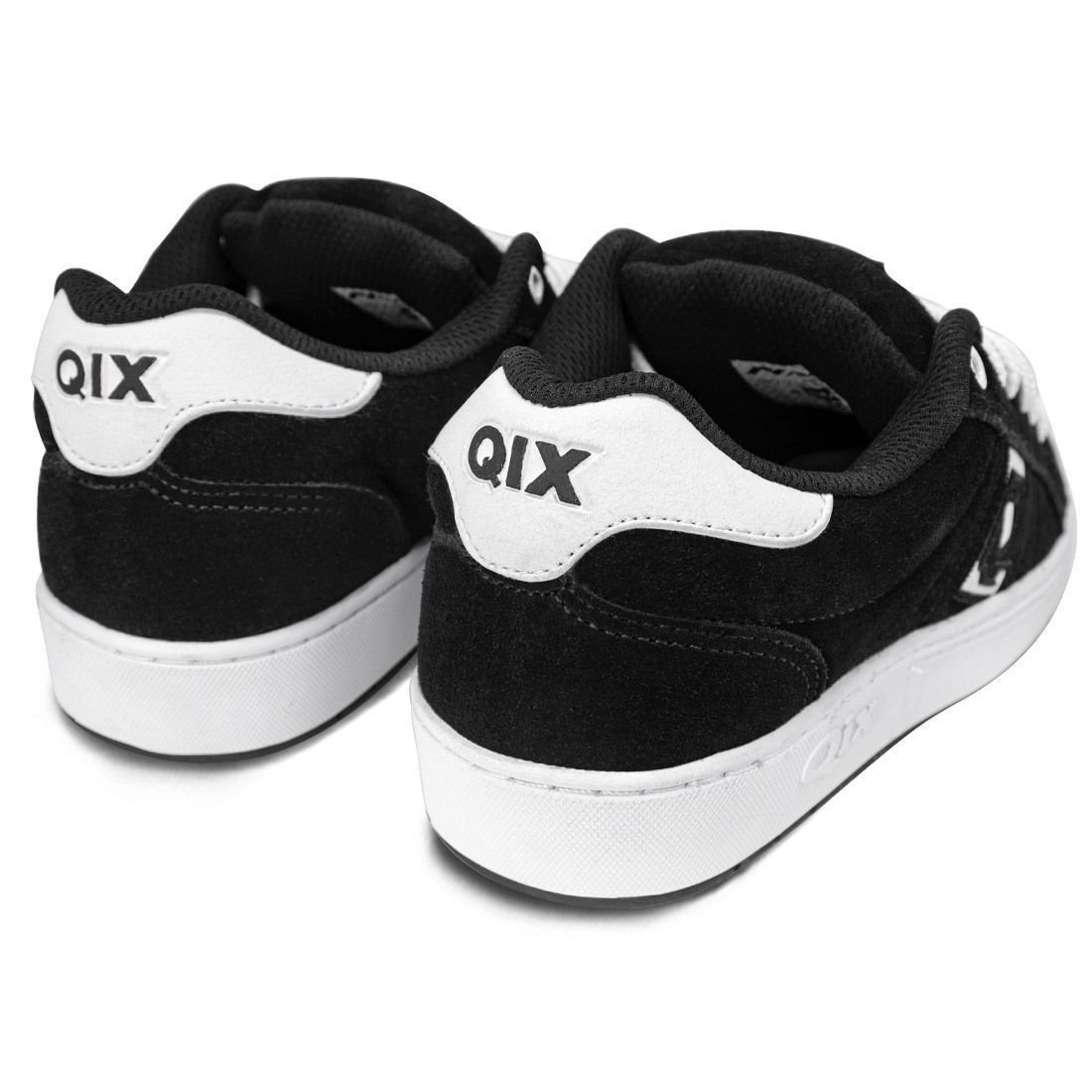 Tênis Qix Combat Suede Preto Branco Preto