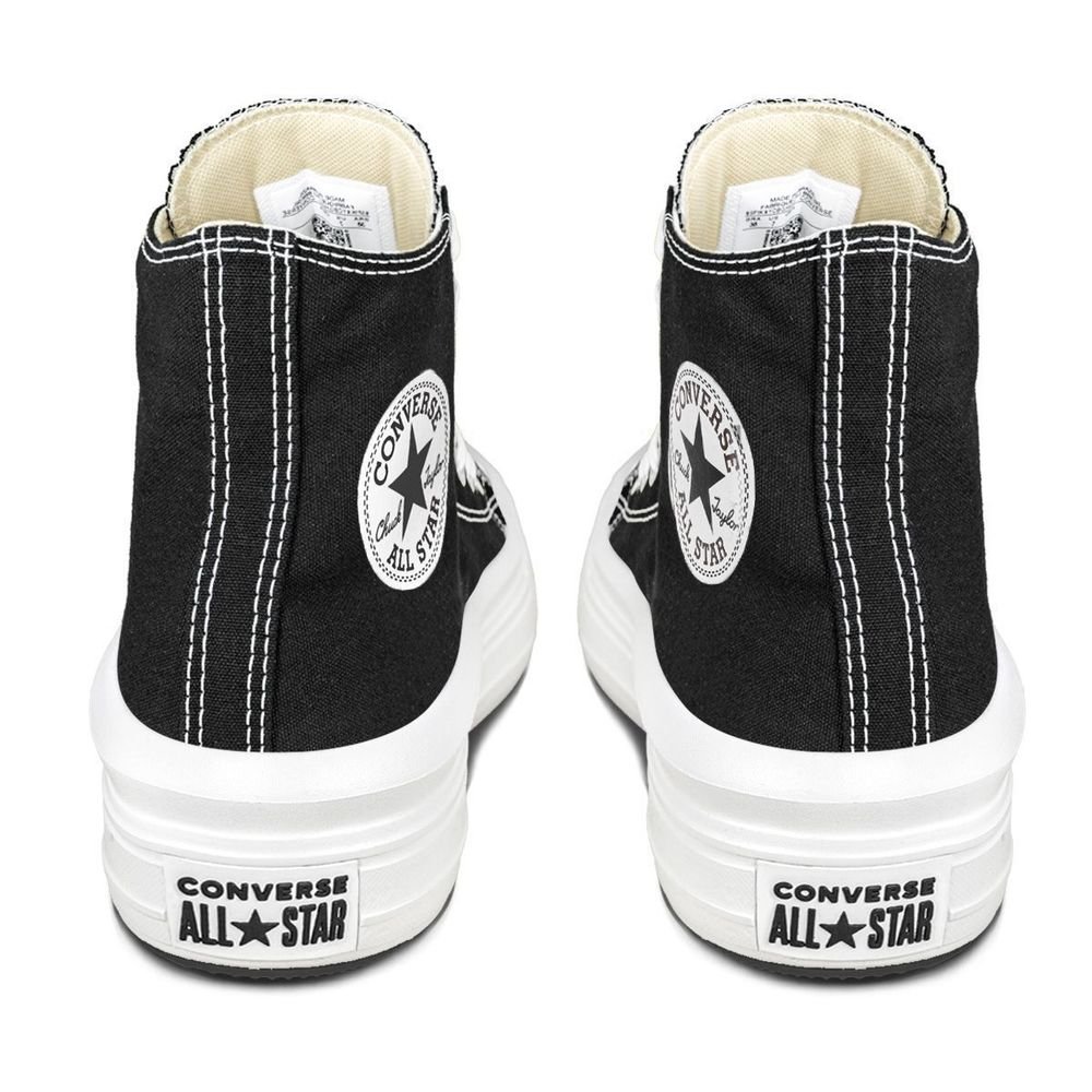 Tênis Converse Chuck Taylor All Star Move Cano Alto Unissex | Preto Preto