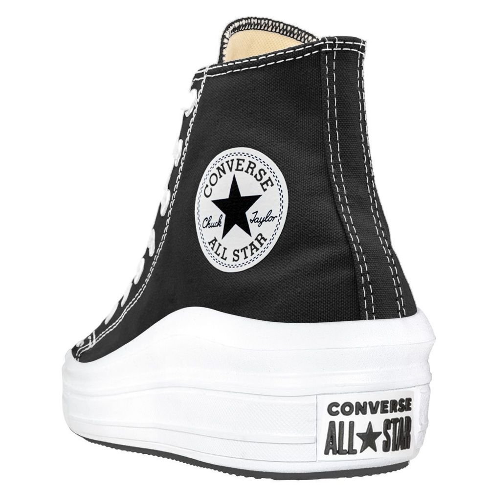 Tênis Converse Chuck Taylor All Star Move Cano Alto Unissex | Preto Preto