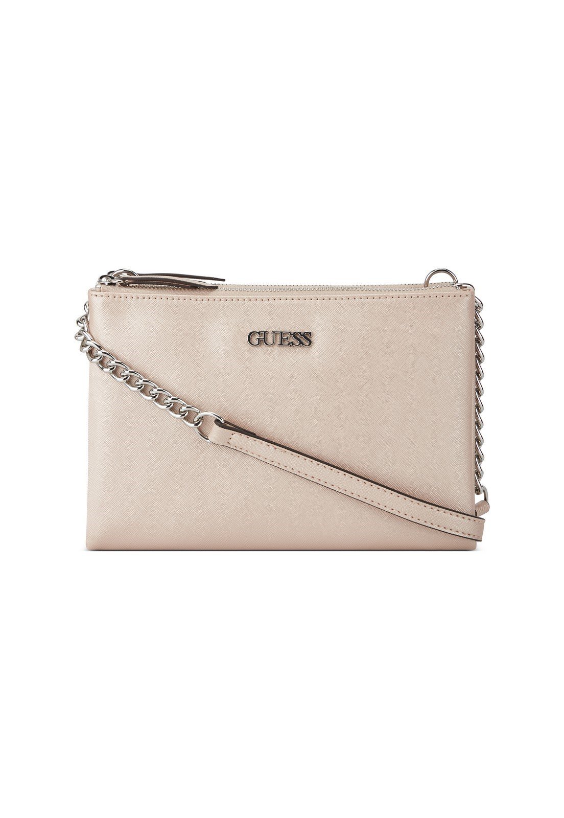 Bolsa Mcclain Mini Dbl Zip Crossbody Guess Dourado