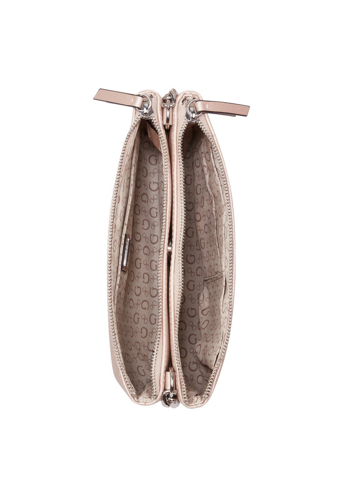 Bolsa Mcclain Mini Dbl Zip Crossbody Guess Dourado