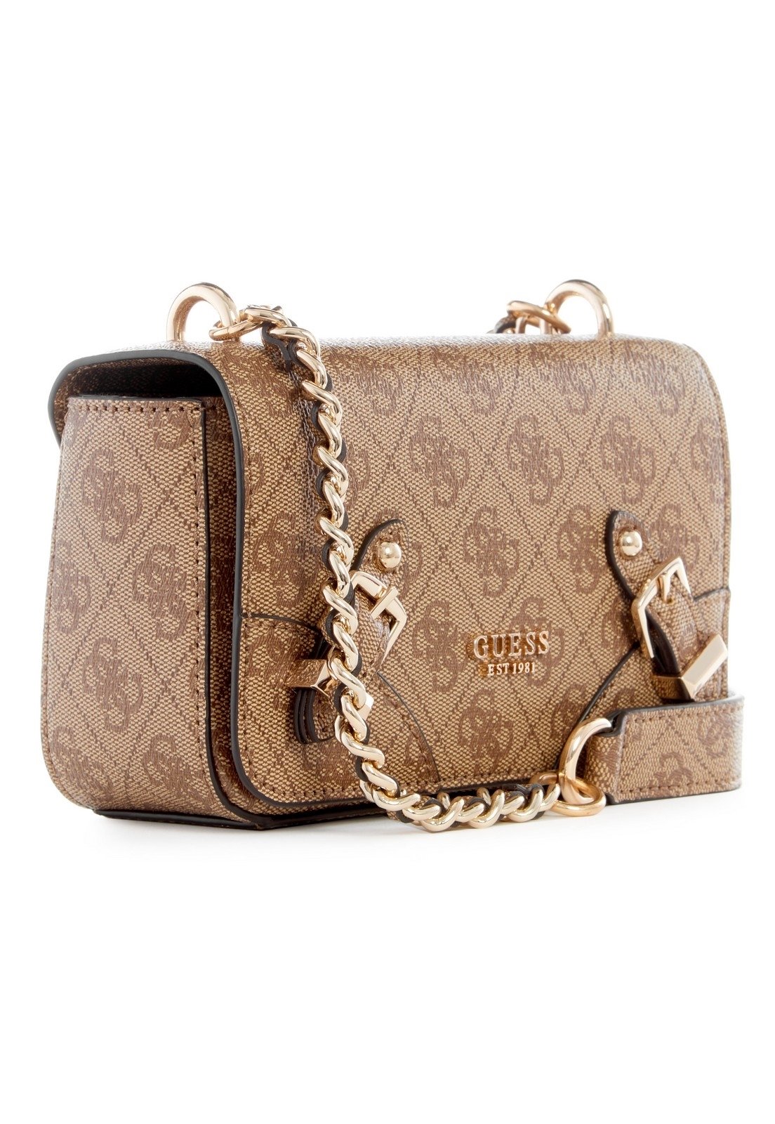 Bolsa Didi Mini Crossbody Flap Guess Bege