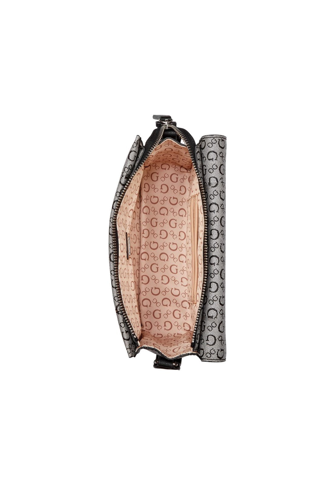 Mini Bags Burnaby Mini Crossbody Flap Preto Preto/Cinza