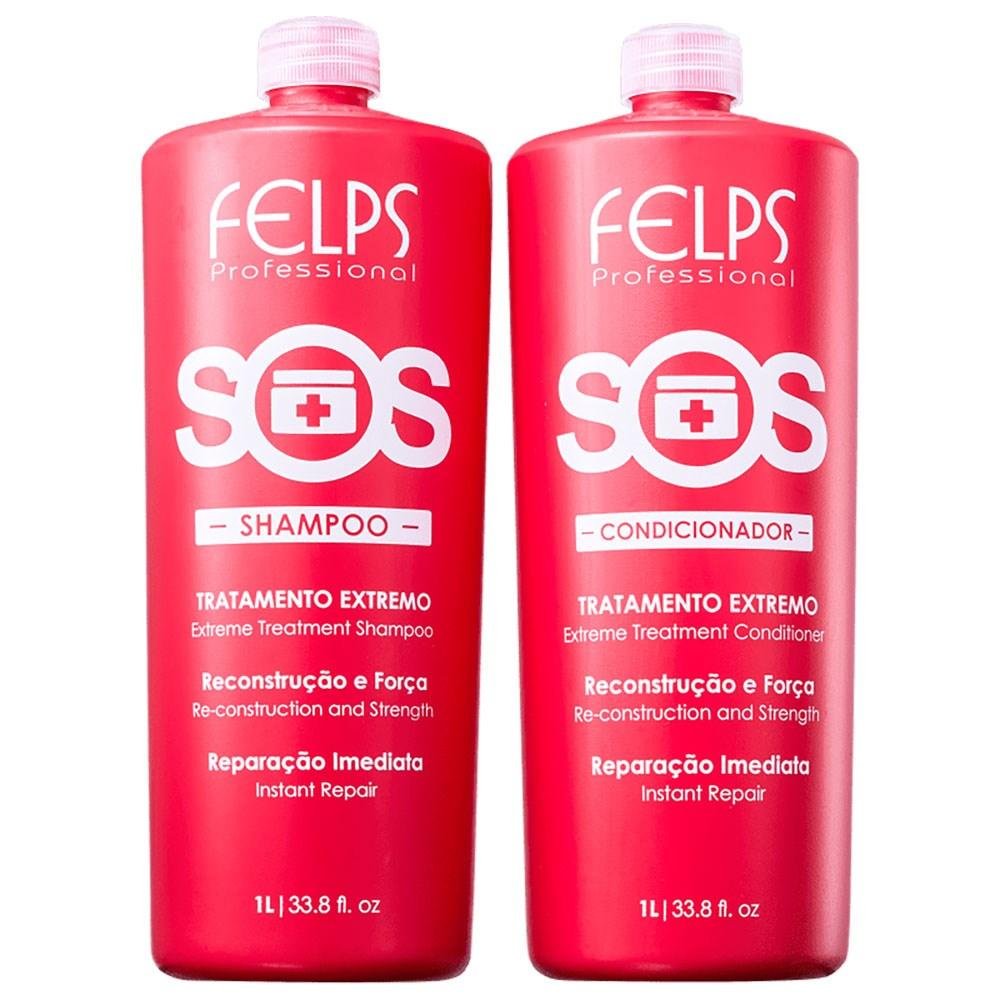 Felps Professional S.O.S Shampoo + Condicionador (2 x 1000ml) ÚNICO