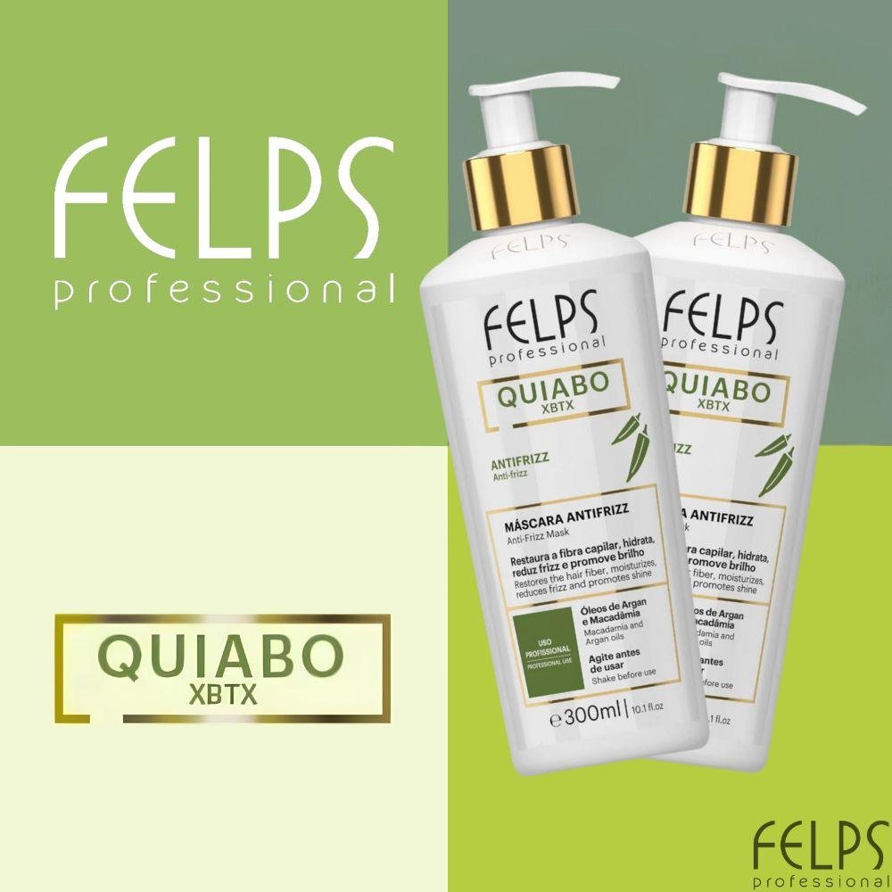 Felps Professional XBTX Quiabo - Máscara Antifrizz 300ml 300ml