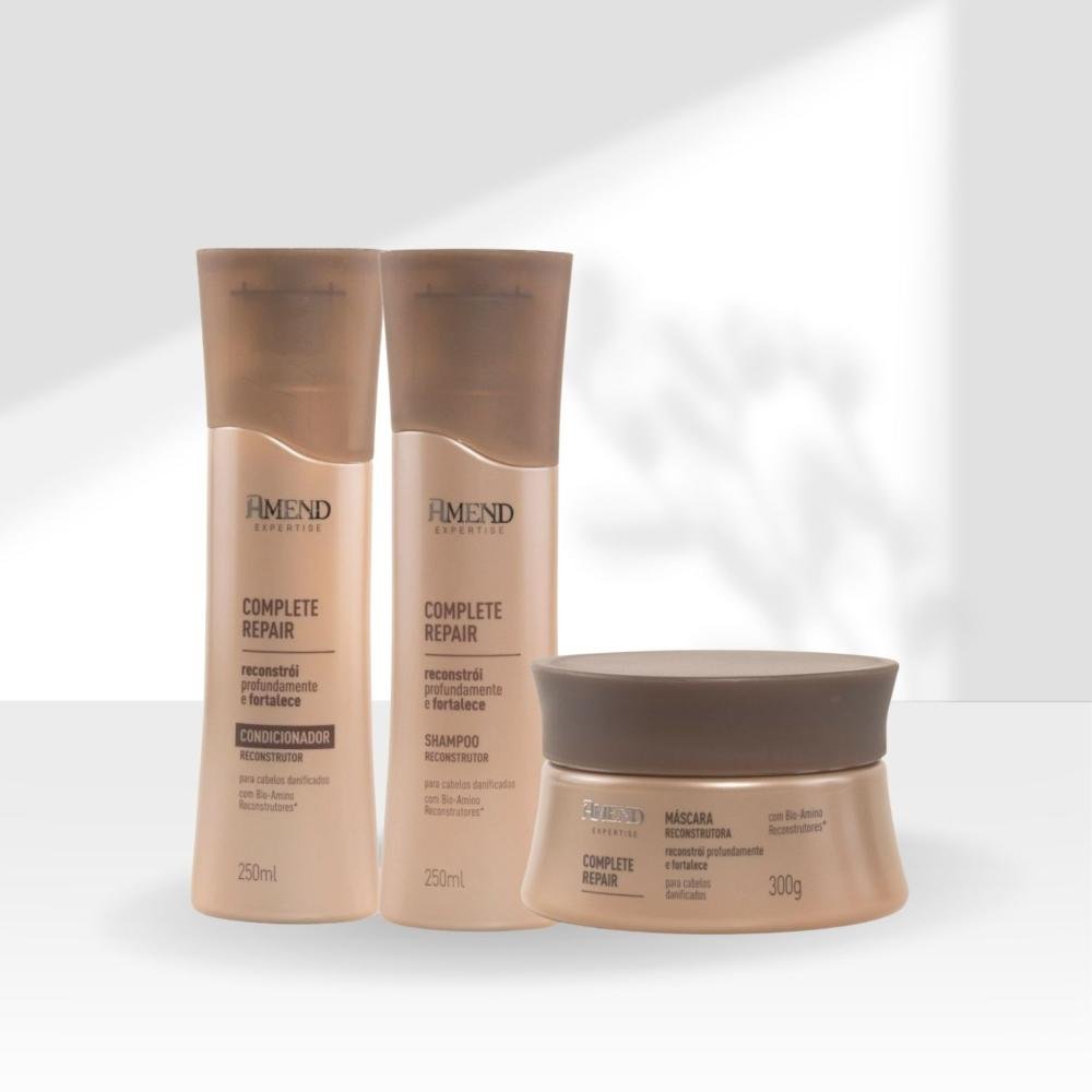 Kit Amend Complete Repair Shampoo Condicionador Mascara ÚNICO