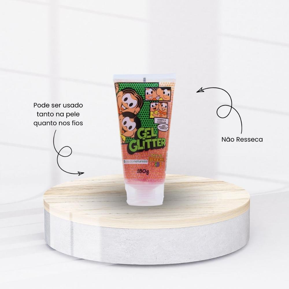 Gel Glitter Cia da Natureza Turma da Mônica Kids Brilho 180g 180g