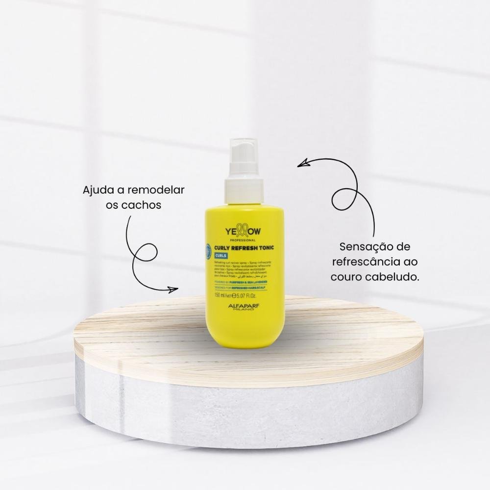 Tônico Capilar Yellow Curls Refresh Cachos 150 ml 150ml