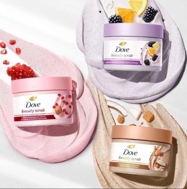 Dove Beauty Scrub Sabonete Esfoliante Amora e Frutas Cítricas 280g 280g