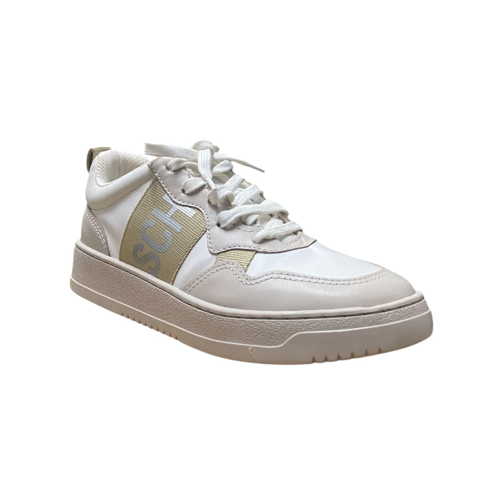 Tenis Feminino Schutz Couro Casual Multicolor Cinza Cinza